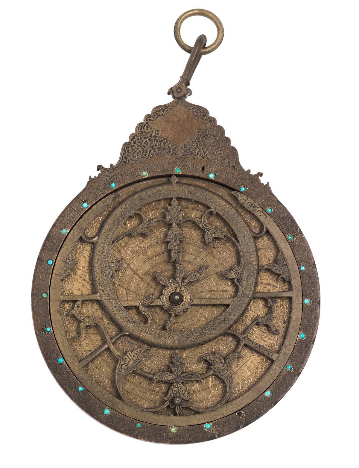 Planispheric Astrolabe with Turquoise Inlay - Qatar Museums