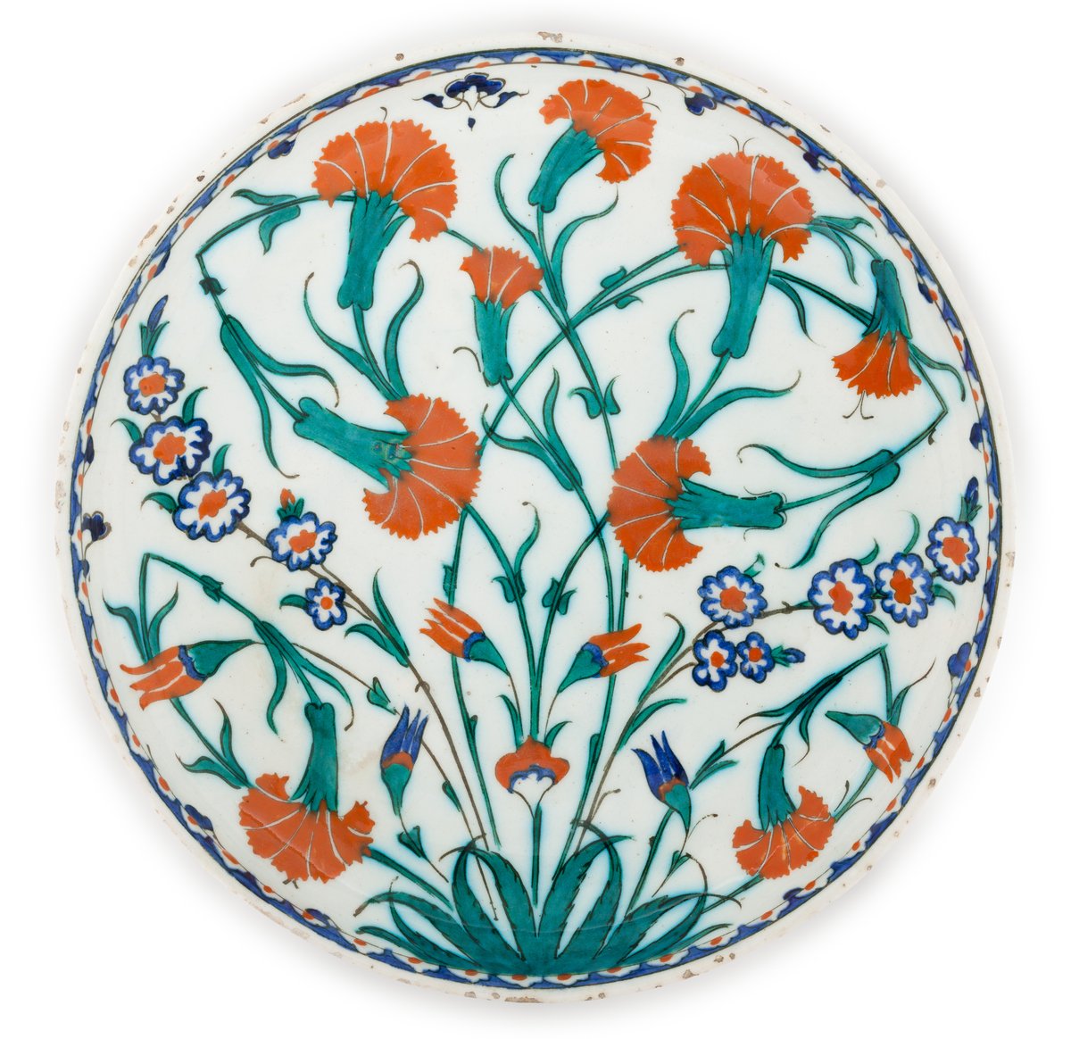 Iznik 'Quatre Fleurs' Dish - Qatar Museums